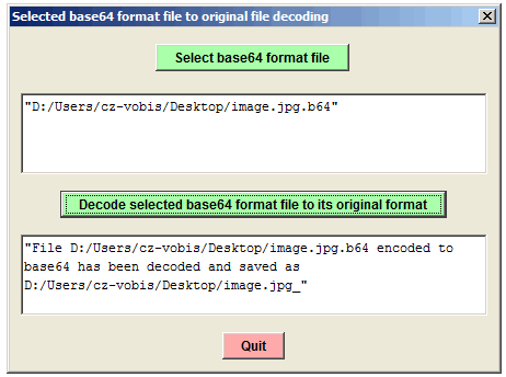 Base64 Format Encoding/Decoding - Application Center