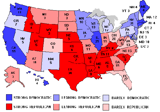 2008 Presidential Election Map