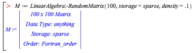 Sparse Matrix Formats - New Features in Maple 15 – Technical Computing Software for Engineers ...